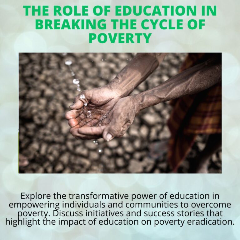 The Role of Education in Breaking the Cycle of Poverty – Ifeanyi Uke ...
